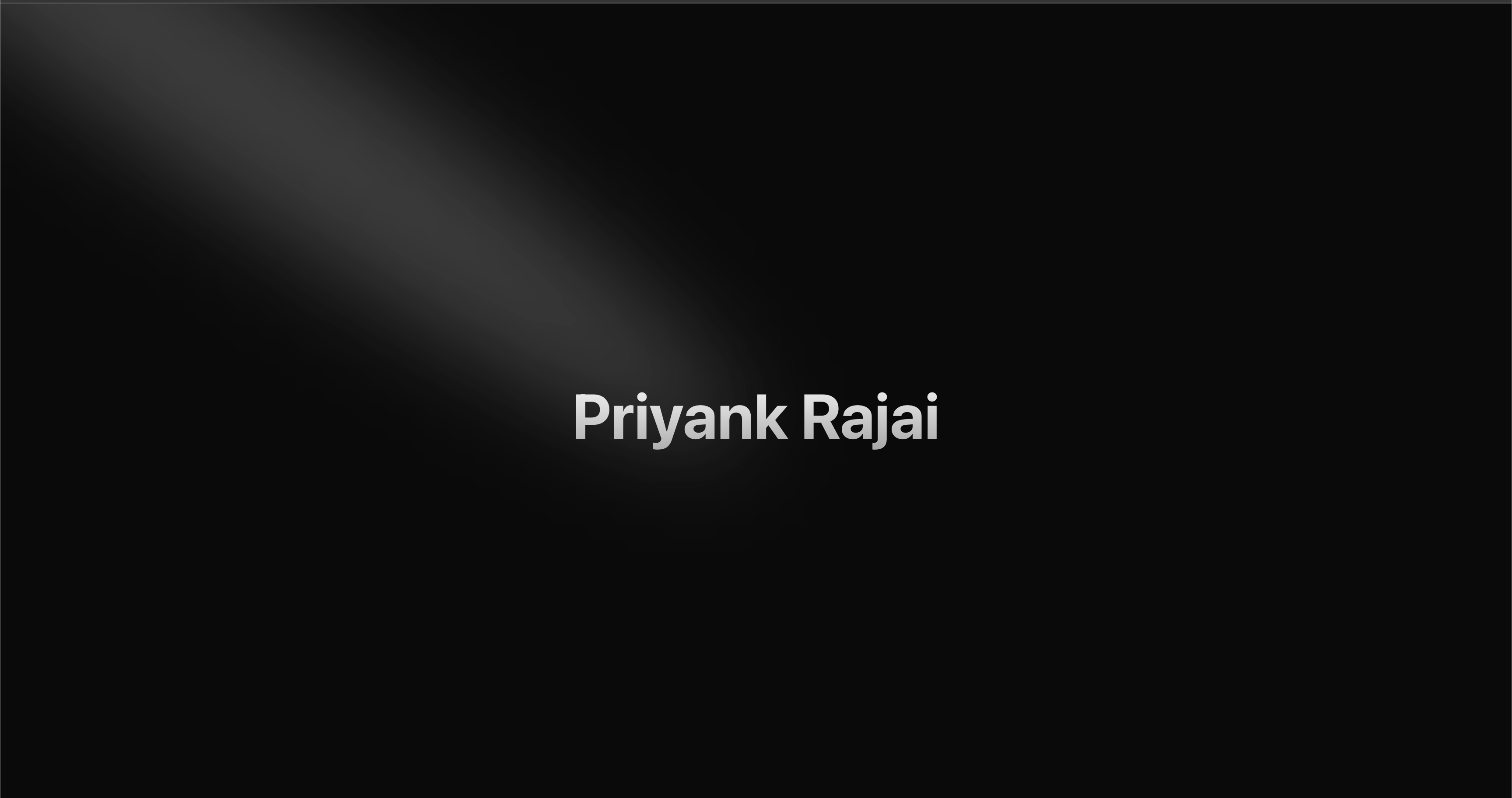 Priyank Rajai | Full-Stack Developer | Open Source Steward